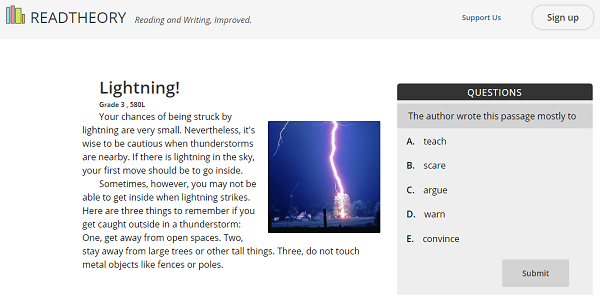 ReadTheory For FREE Reading Practice ATLAS ABE